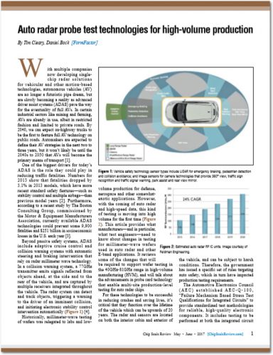Ramping up Millimeter-Wave Testing for Automobile Radar Systems ...